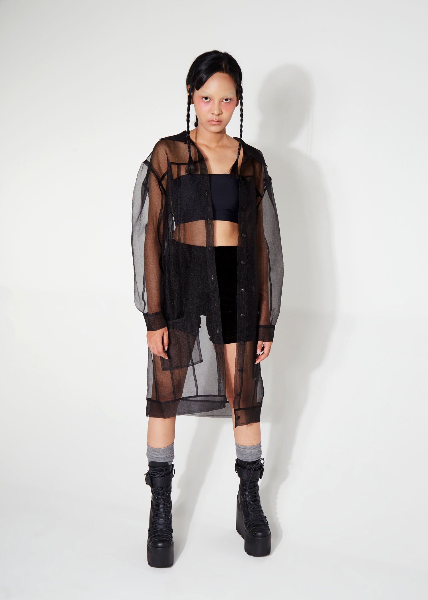 Black Sheer Transparent Outer – saamrstudio